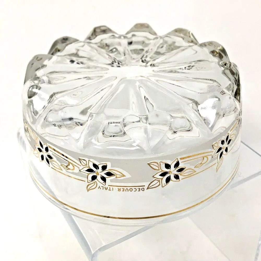 Vintage | Dining | Mcm Decover Italy Glass Chip Dip Elegant Snack Bowl ...